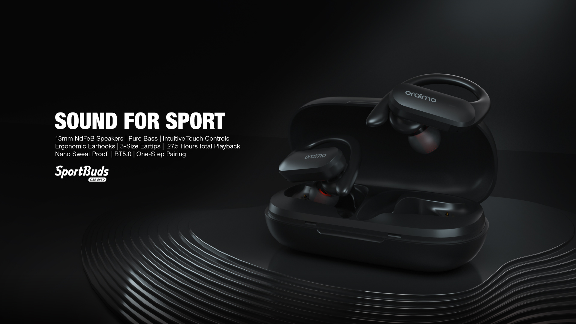Oraimo SportBuds True Wireless Sport Earbuds